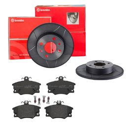 Brembo Bremsensatz-Vorderachse MAX LINE / STANDARD SK8K0F1Q69 Bremsensatz, Scheibenbremse hinten rechts links Geschlitzt 240mm f&uuml;r ZASTAVA ALFA ROMEO