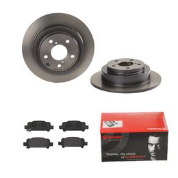 Brembo Bremsensatz-Hinterachse COATED DISC LINE / STANDARD IJDTIDK416 Bremsensatz, Scheibenbremse hinten rechts links voll 266mm f&uuml;r MITSUBISHI SAAB S