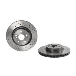 Brembo Bremsscheibe XTRA LINE 09.8904.1X vorne rechts links Gelocht 312mm f&uuml;r RENAULT 7701208130 7701210178 8200266743