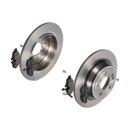 Brembo Bremsensatz-Hinterachse COATED DISC LINE / STANDARD IJZJSGGEF6 Bremsensatz, Scheibenbremse hinten rechts links voll 296mm f&uuml;r MERCEDES-BENZ (FJ