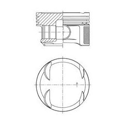 KOLBENSCHMIDT Kolben 41766620 f&uuml;r MERCEDES-BENZ