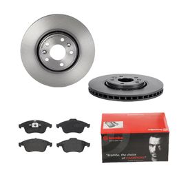Brembo Bremsensatz-Vorderachse COATED DISC LINE / STANDARD IJDTIDGKJ6 Bremsensatz, Scheibenbremse vorne rechts links innenbel&uuml;ftet 320mm f&uuml;r RENAULT 4