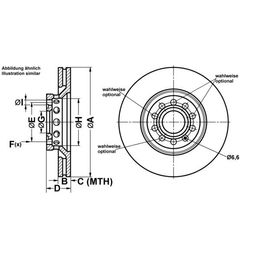 ATE Bremsensatz IJF141DH65 Bremsensatz, Scheibenbremse vorne rechts links bel&uuml;ftet 312mm f&uuml;r SKODA SEAT VAG 8D0615301J 8E0698151L 4F0698151D