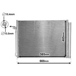 Van Wezel Kondensator, Klimaanlage 06005377 f&uuml;r BMW 64509239992 6972553