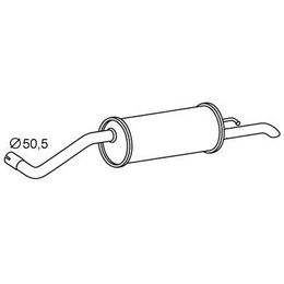 VEGAZ Endschalld&auml;mpfer SKS-156 f&uuml;r SKODA 6RA253609AA 6RA253609AB 6RA253609F