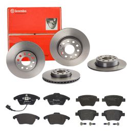 Brembo Bremsensatz-Vorn und hinten SG00000EDZ Bremsensatz, Scheibenbremse vorne rechts links innenbel&uuml;ftet 288mm f&uuml;r SKODA VW (SVW) SEAT (FAW) JETTA A