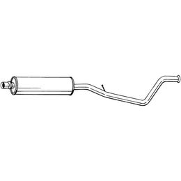 BOSAL Mittelschalld&auml;mpfer 283-969 f&uuml;r PEUGEOT CITRO&Euml;N 9800525280 1717P6