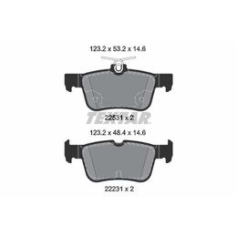 TEXTAR Bremsbelagsatz, Scheibenbremse 2253105 hinten rechts links f&uuml;r FORD 2465422 MEMV6J2M008A1A MEDG9J2M007HA
