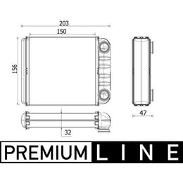 Mahle W&auml;rmetauscher, Innenraumheizung BEHR HELLA SERVICE *** PREMIUM LINE AH 280 000P f&uuml;r RENAULT SMART A4538300601 271153869R 4538300601