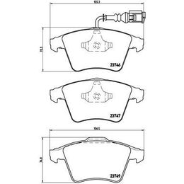 Brembo Bremsensatz-Vorn und hinten SG00000F5B Bremsensatz, Scheibenbremse vorne rechts links innenbel&uuml;ftet 333mm f&uuml;r SKODA VW SEAT AUDI 7H0615301F JZW