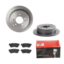 Brembo Bremsensatz-Hinterachse COATED DISC LINE / STANDARD IJDTIDJ572 Bremsensatz, Scheibenbremse hinten rechts links voll 284mm f&uuml;r HYUNDAI KIA DONGF