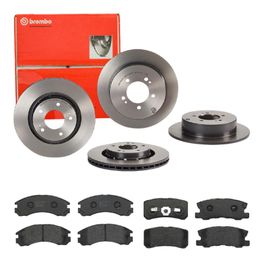 Brembo Bremsensatz-Vorn und hinten SG00000E7Q Bremsensatz, Scheibenbremse vorne rechts links innenbel&uuml;ftet 302mm f&uuml;r MITSUBISHI PEUGEOT DODGE CITRO&Euml;N