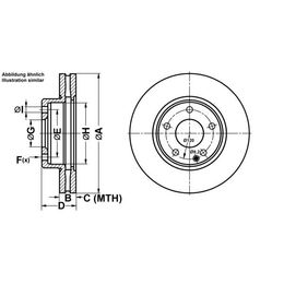 ATE Bremsensatz-Vorderachse IJF14163R6 Bremsensatz, Scheibenbremse vorne rechts links bel&uuml;ftet 280mm f&uuml;r MERCEDES-BENZ 1695401617 A1695401617 A2464211