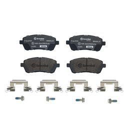 Brembo Bremsbelagsatz, Scheibenbremse XTRA LINE P 24 072X vorne rechts links mit Zubeh&ouml;r f&uuml;r FORD AUSTRALIA SUZUKI ASIA & OCEANIA TOYOTA MAZDA DAIHATS