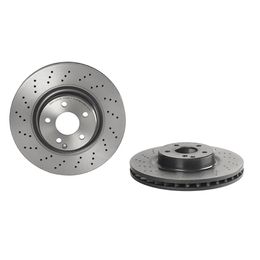 Brembo Bremsscheibe COATED DISC LINE 09.9825.11 vorne rechts links Gelocht/innenbel. 330mm f&uuml;r MERCEDES-BENZ (BBDC) A2044213112 2044213112 A2304210512