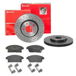 Brembo Bremsensatz-Vorderachse XTRA LINE / STANDARD SK8K0F4YZ6 Bremsensatz, Scheibenbremse vorne rechts links Gelocht/innenbel. 300mm f&uuml;r GENERAL MOTO