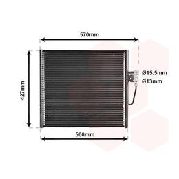 Van Wezel Kondensator, Klimaanlage 06005192 f&uuml;r BMW 64538391647 8391647
