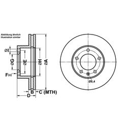 ATE Bremsensatz-Vorderachse IJF14185T6 Bremsensatz, Scheibenbremse vorne rechts links bel&uuml;ftet 305mm f&uuml;r RENAULT VAUXHALL OPEL NISSAN 7701206727 40206