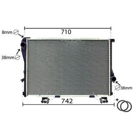 Van Wezel K&uuml;hler, Motork&uuml;hlung 06002233 mit Halter f&uuml;r BMW 1436061 17111436055 1436060