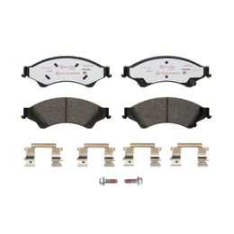 Brembo Bremsbelagsatz, Scheibenbremse P 24 153X vorne rechts links mit Zubeh&ouml;r f&uuml;r FORD AUSTRALIA VW USA ASIA & OCEANIA MAZDA 2HJ698137C 2HJ698137B MB