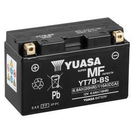 Yuasa YT7B 12V 6,5Ah 110A Starterbatterie 7Ah f&uuml;r TRIUMPH MOTORCYCLES DUCATI YAMAHA SUZUKI KYMCO MBK