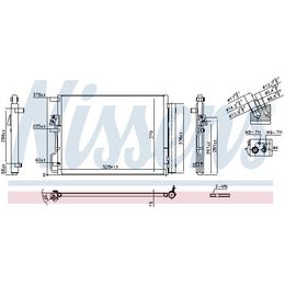 NISSENS Kondensator, Klimaanlage 940771 f&uuml;r HYUNDAI KIA 97606D3010 97606D3050