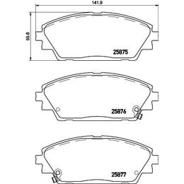 Brembo Bremsensatz-Vorderachse COATED DISC LINE / STANDARD SG00000CJV Bremsensatz, Scheibenbremse vorne rechts links innenbel&uuml;ftet 295mm f&uuml;r MAZDA (CH