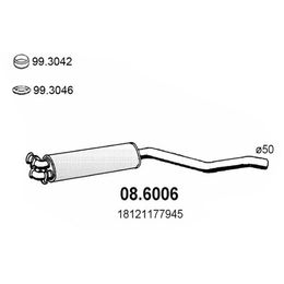 Asso Mittelschalld&auml;mpfer 086006 f&uuml;r BMW