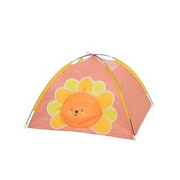 MARELIDA Kinderzelt Spielzelt Blume L: 120cm in orange, rosa | Gr.: onesize