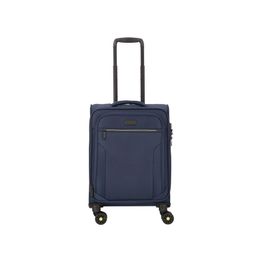 d&n D&N Travel Line 9704 4 Rollen Kabinentrolley S 55 cm mit Dehnfalte in dark blue | Gr.: onesize