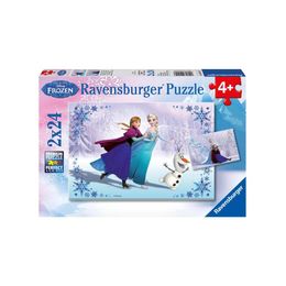 Ravensburger Disney Frozen: Schwestern f&uuml;r immer. Puzzle 2 x 24 Teile | Gr.: onesize