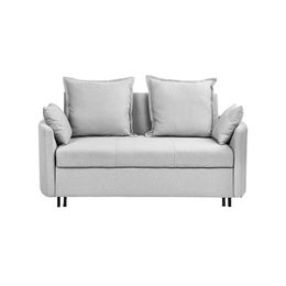 Beliani 2-Sitzer Sofa HOVIN in Grau/Schwarz - (W) 166 x (H) 84 x (L) 92 cm | Gr.: onesize