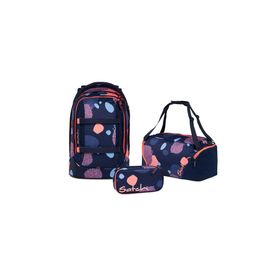 Satch Schulrucksack-Set PACK Coral Reef 3-teilig in Blau/Rosa | Gr.: onesize
