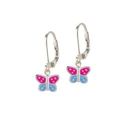 schmuck23 Ohrringe 925 Silber Schmetterling in Pink | Gr.: onesize