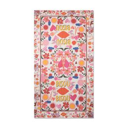 Codello Printed Scarf Cotton Bisou Pattern Mix in Rot | Gr.: onesize