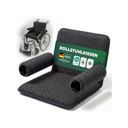 NOVALIV Rollstuhl Komfort-Set anthrazit - Ergonomisches Sitzkissen gep | Gr.: onesize