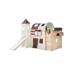 Ticaa Rutschbett mit Turm Kasper in Beige-Braun | Gr.: onesize