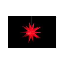 Sterntaler Dekostern | Weihnachtsstern | 18-Zacker | Faltstern | Kunststoff | Rot | Gr.: onesize