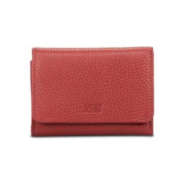 Jost Vika Geldb&ouml;rse RFID Schutz Leder 8.5 cm in red | Gr.: onesize