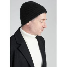 Style Republic Classic Kaschmir Beanie Herren in black | Gr.: onesize