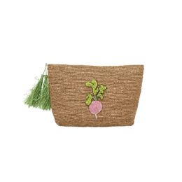Rice Gro&szlig;e Raffia Handtasche Radieschen in braun | Gr.: onesize
