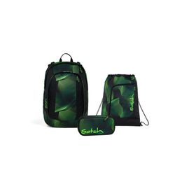 Satch Schulrucksack-Set AIR Seismic Green 3-teilig in Gr&uuml;n | Gr.: onesize