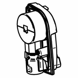 Thule Endplatte links inkl. Kurbelwerk wei&szlig;, Omnistor 4200 (Nr. 1500603619)