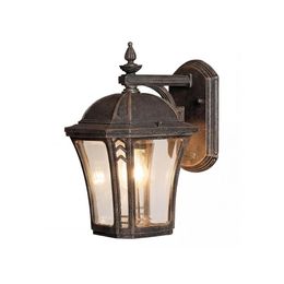 Licht-Erlebnisse Au&szlig;en Wandlampe (B)15.7 x (H)26.5 cm in Braun Antik | Gr.: onesize
