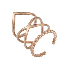 GOOD.designs Ring-Set in Rose | Gr.: onesize