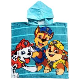 PAW PATROL Badeponcho Handtuch Badetuch mit Kapuze 50 x 100 cm in blau | Gr.: onesize