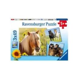 Ravensburger Liebe Pferde. Puzzle 3 x 49 Teile | Gr.: onesize