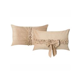 Beliani 2er-Set Dekokissen BELLE in Beige | Gr.: onesize