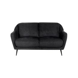 Beliani 2-Sitzer Sofa EIBY in Schwarz - (W) 130 x (H) 80 x (L) 90 cm | Gr.: onesize