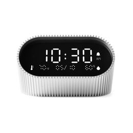 Lexon Digitalwecker Ray Clock Alufarben Schwarz / Anthrazit | Gr.: onesize